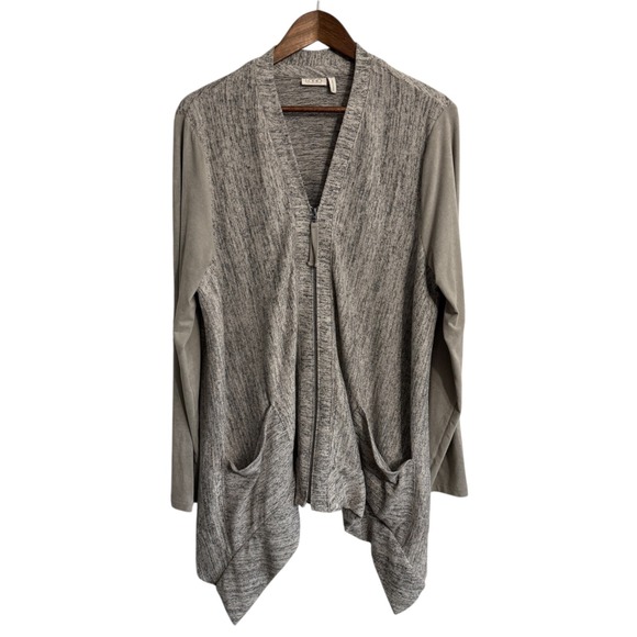 LOGO by Lori Goldstein | Sweaters | Logo By Lori Goldstein Zip Cardigan ...